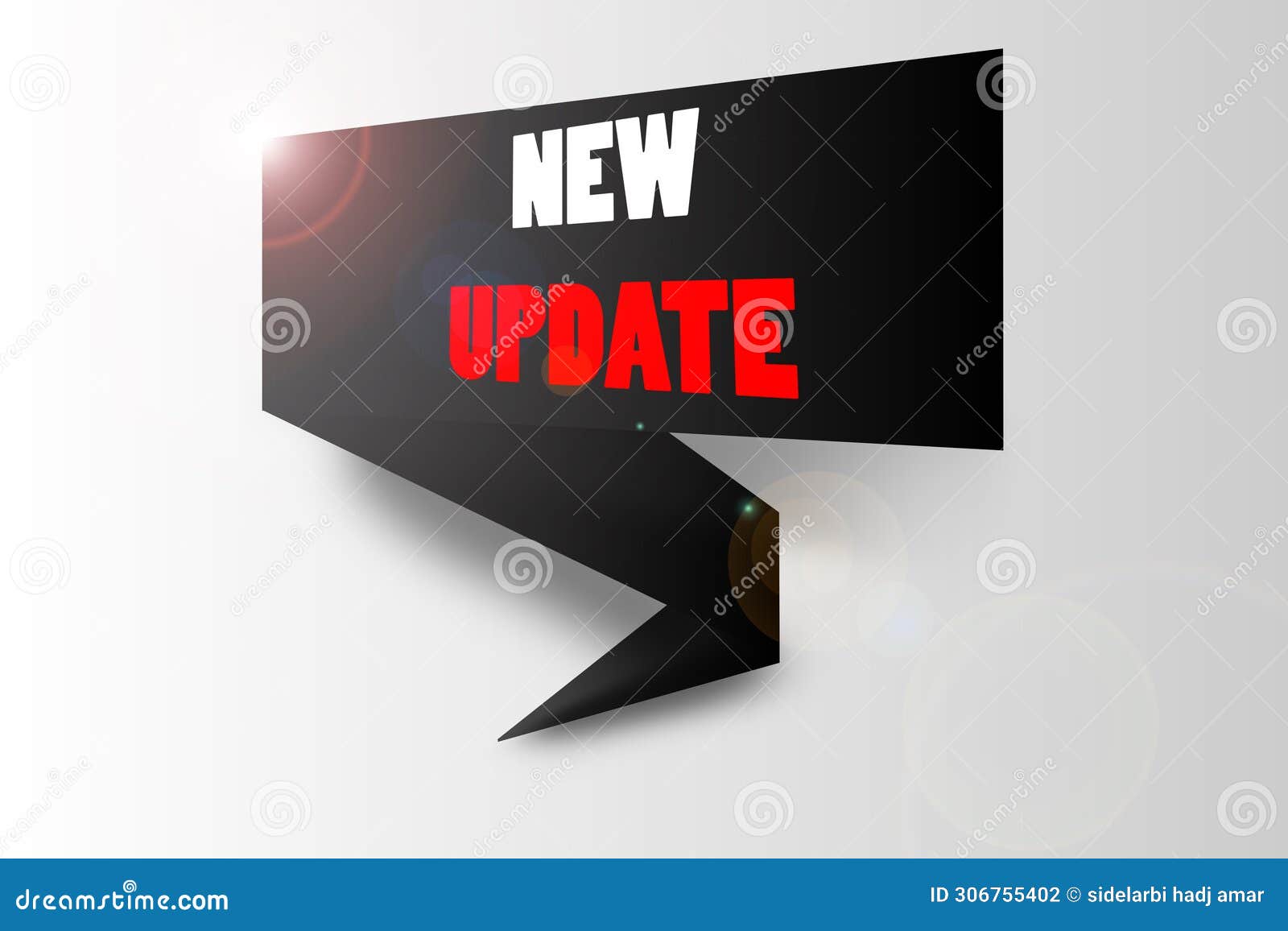 New Update Text on Speech Bubbles Concept Stock Illustration ...