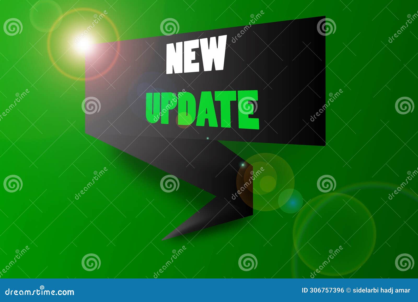 New Update Text on Speech Bubbles Concept Stock Illustration ...