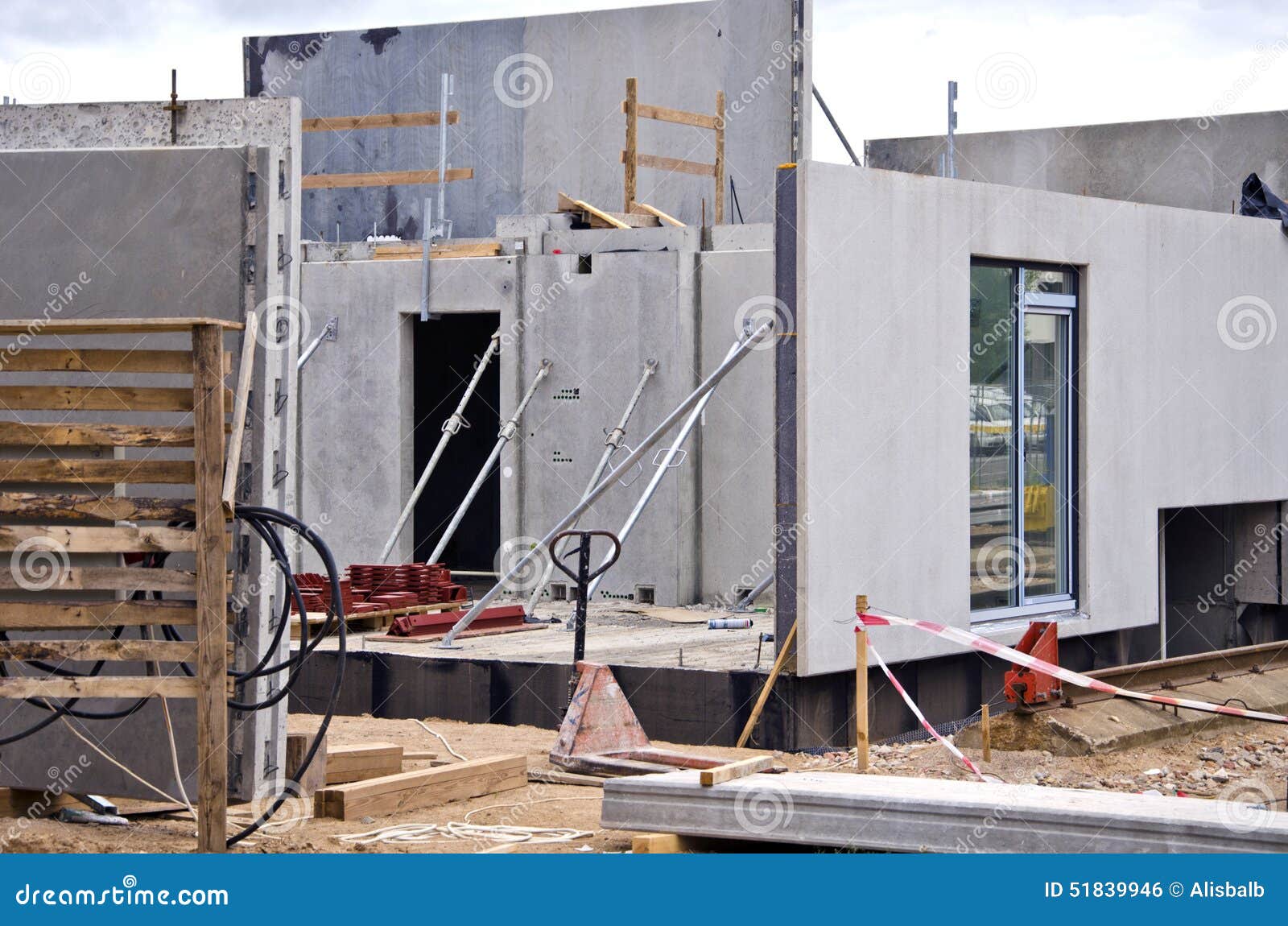 New Urban House Building Work Place Stock Photo - Image of apartment ...