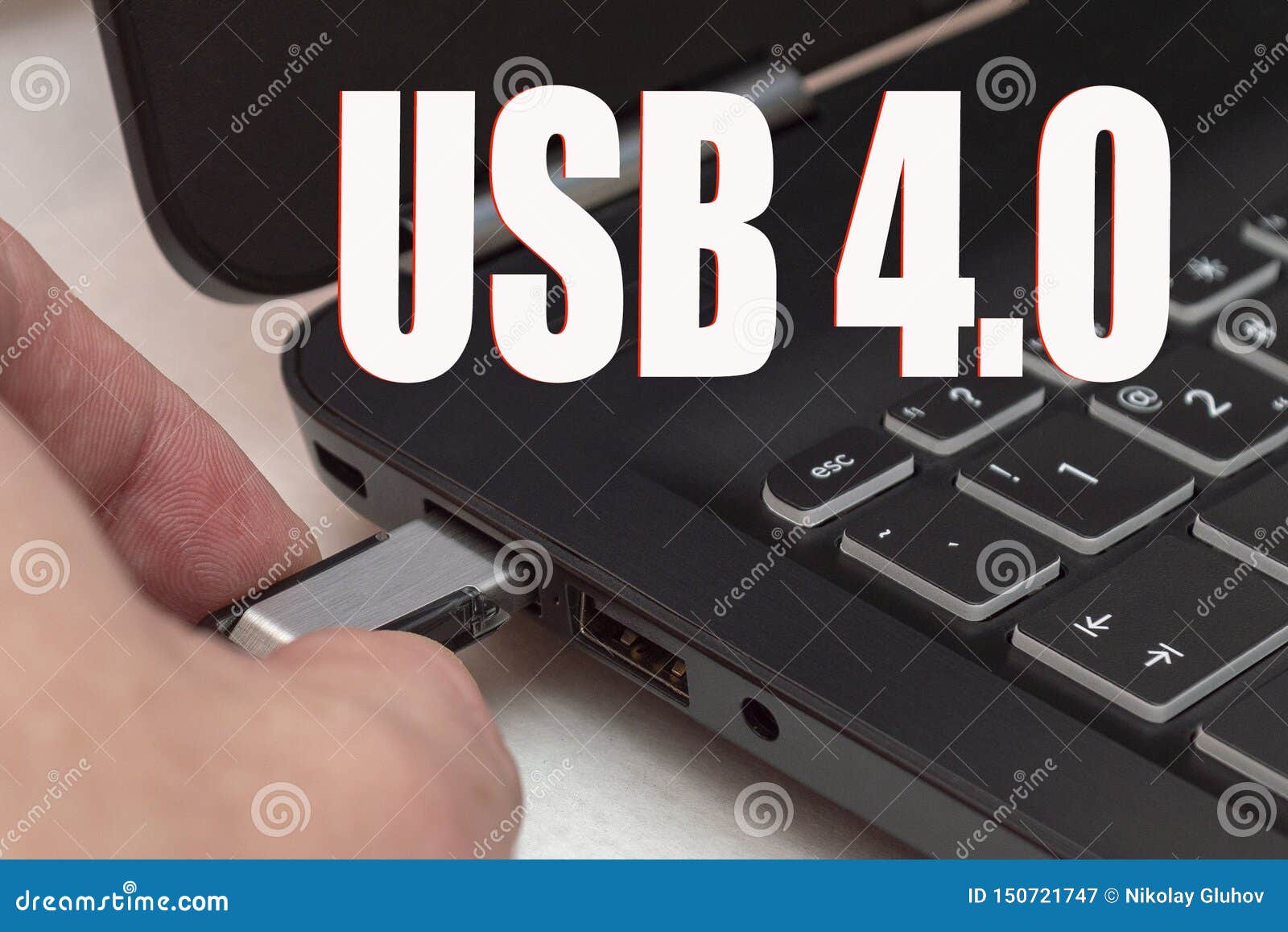 New usb port - USB 4.0 stock image. Image of modern - 150721747
