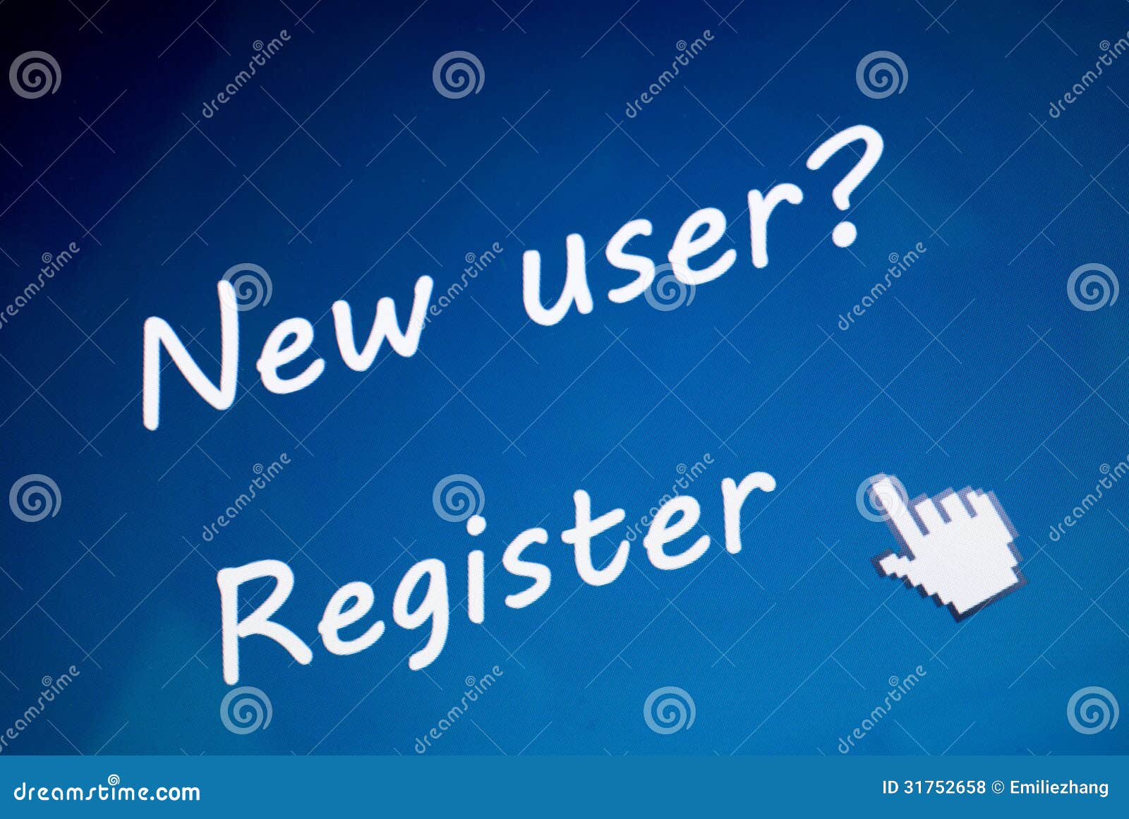 New User Register Royalty Free Stock Photos - Image: 31752658