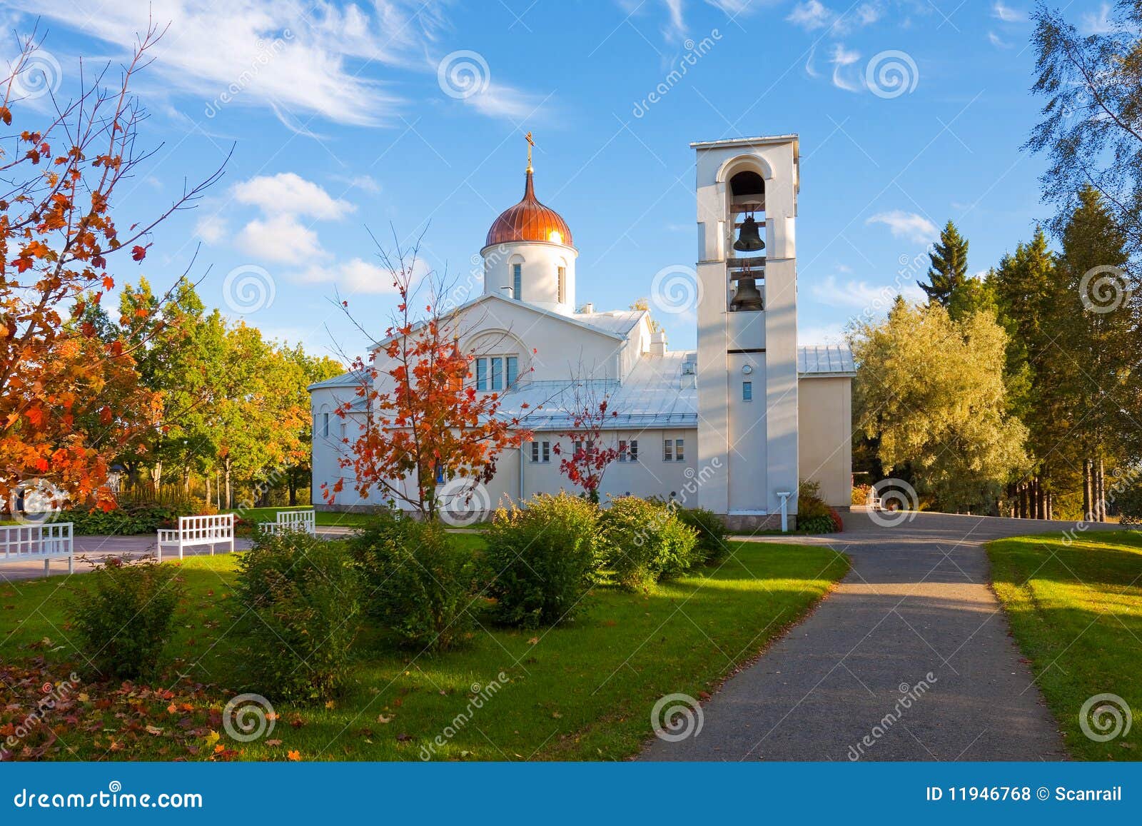 New Valaam Monastery in Finland Stock Photo - Image of alley ...
