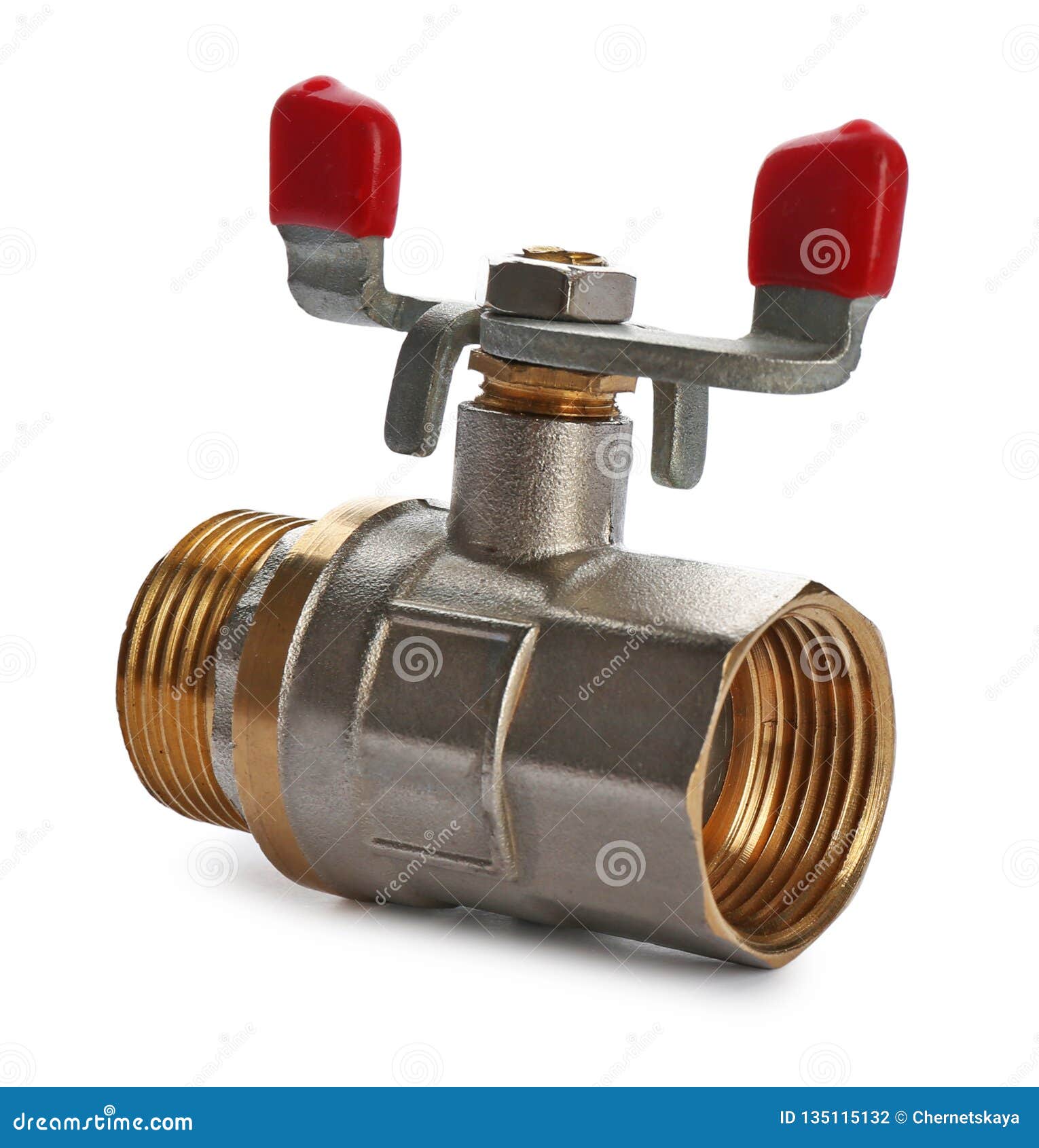 New Valve on White Background. Stock Photo - Image of white, concept ...