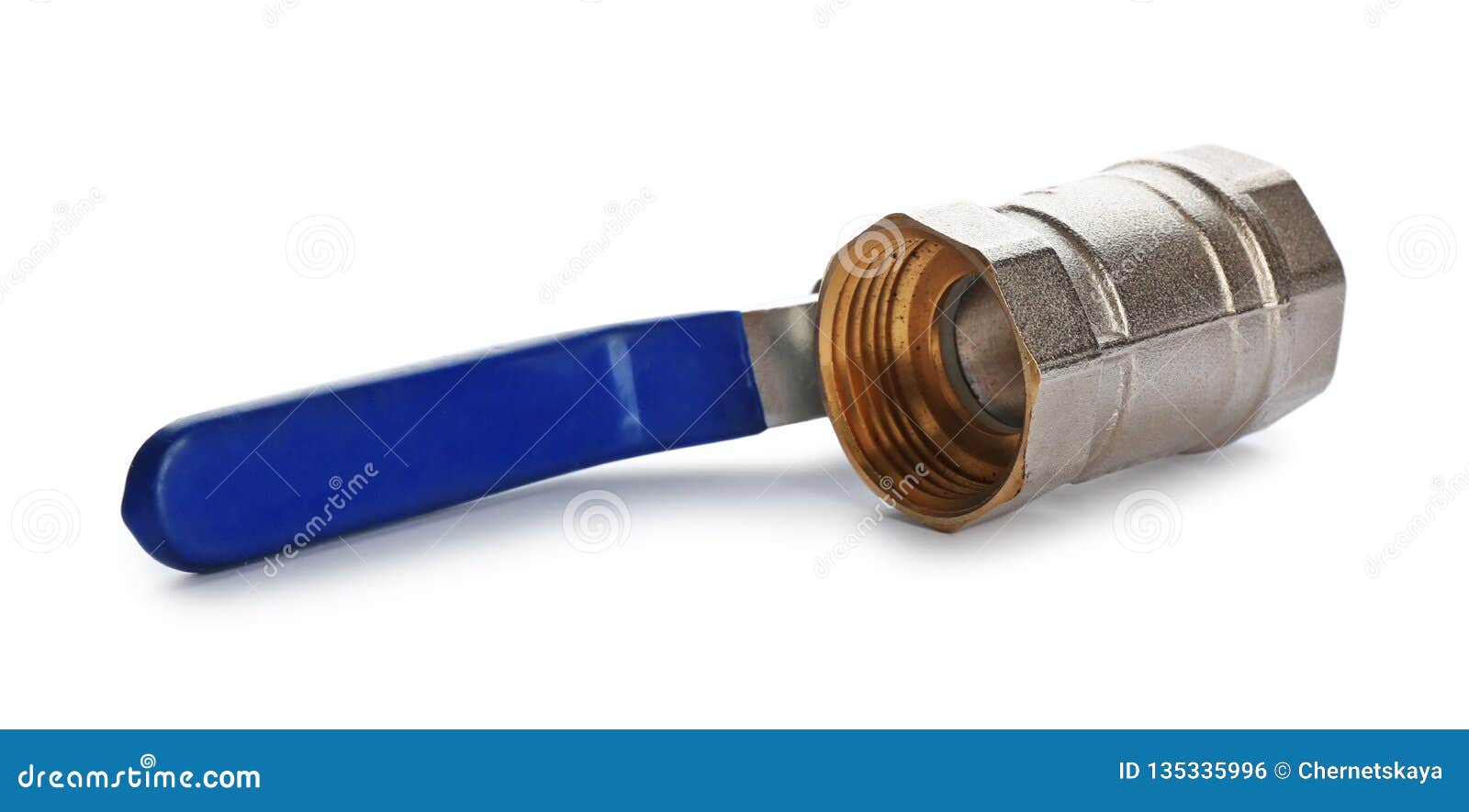 New Valve on White Background. Stock Photo - Image of concept ...