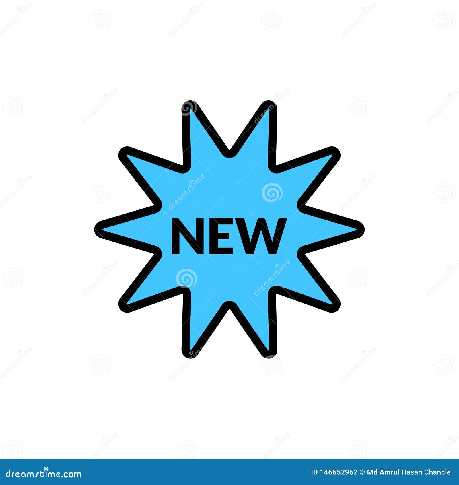 New vector icon stock illustration. Illustration of button - 146652962