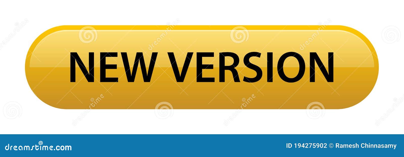 New version button stock vector. Illustration of announcement - 194275902