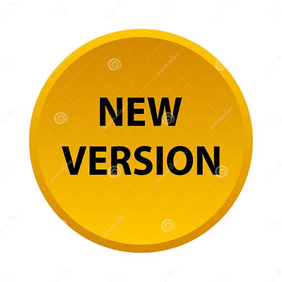 New version button stock vector. Illustration of icons - 194277102