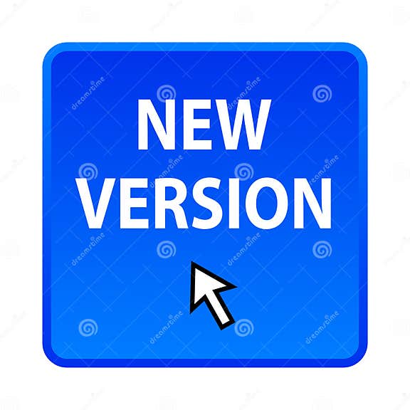 New version button stock vector. Illustration of edition - 194277284