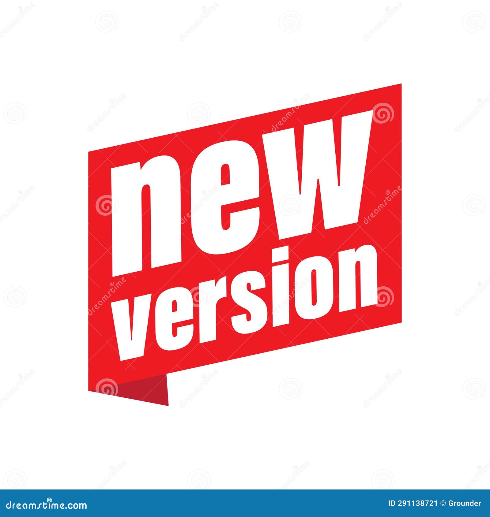 New Version Product Label Sign Red Stock Vector - Illustration of ...