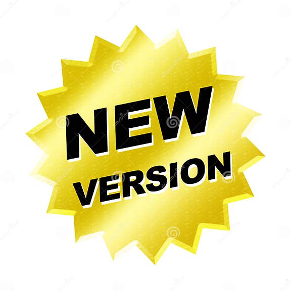 New Version Sign stock illustration. Illustration of star - 6870256