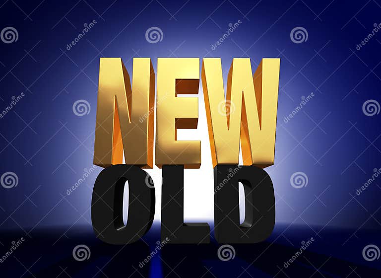 New Versus Old stock illustration. Illustration of interesting - 38150769