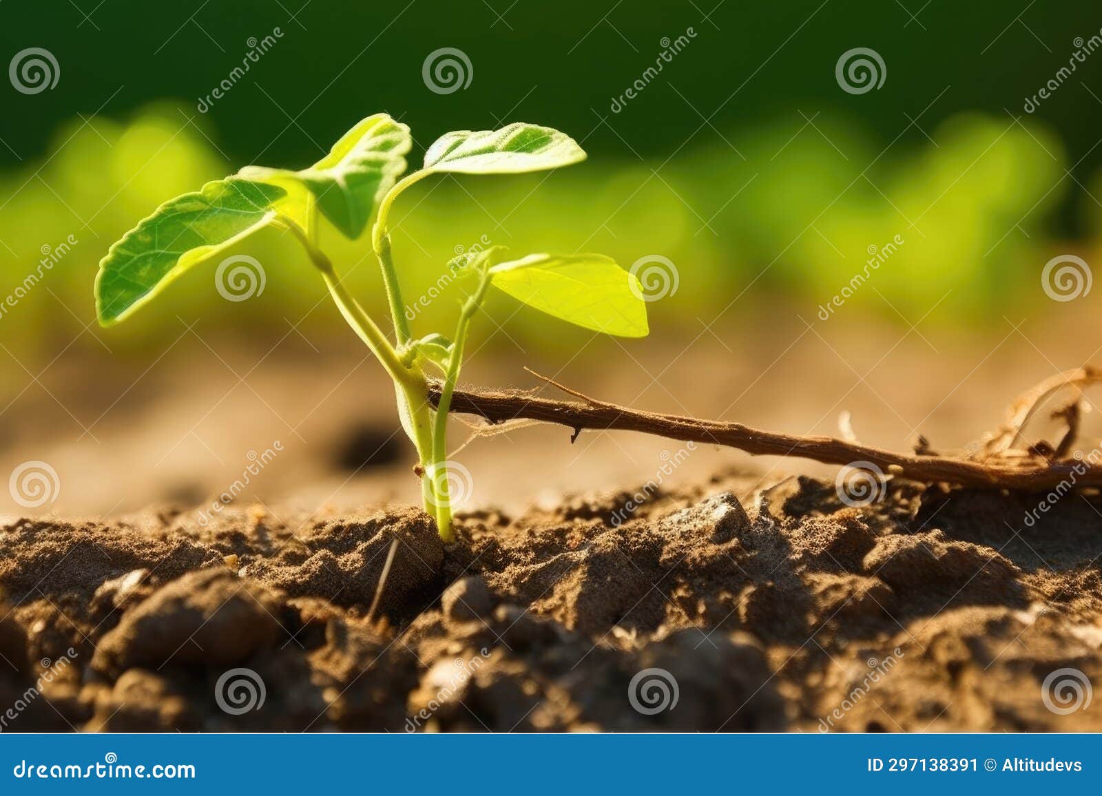 New Vine Shoots Sprouting from a Cane Stock Image - Image of season ...