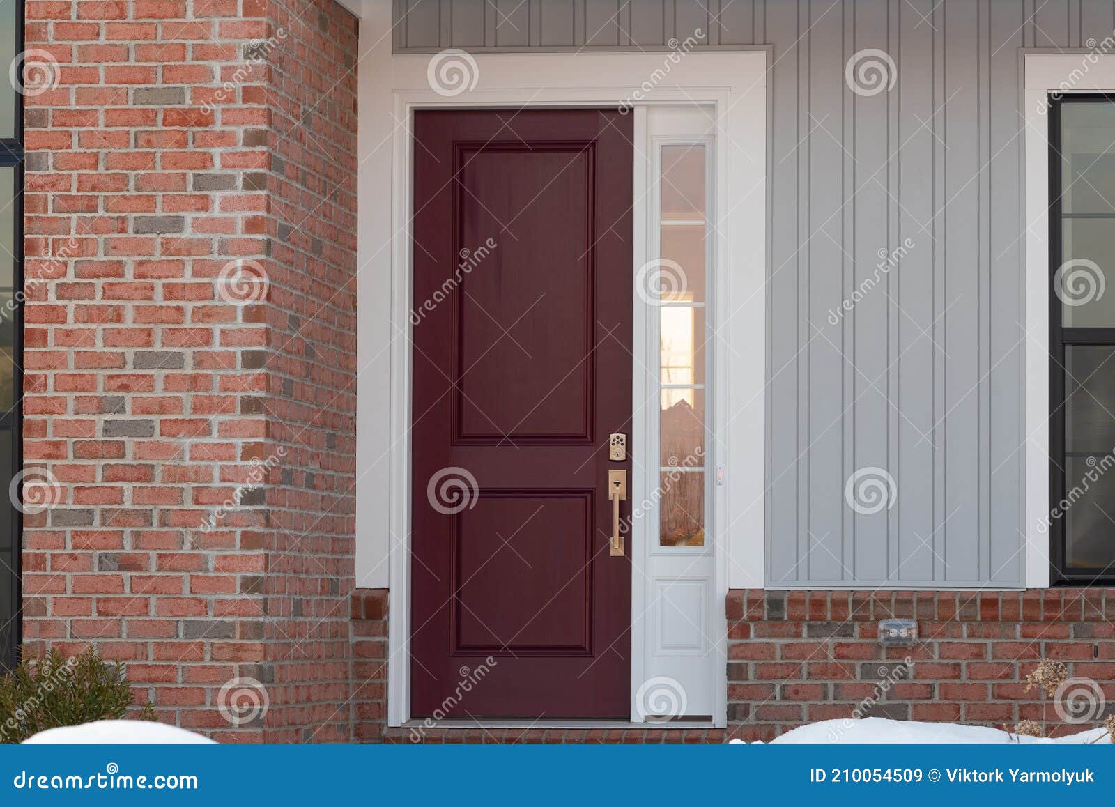 New vinyl doors stock image. Image of building, element - 210054509