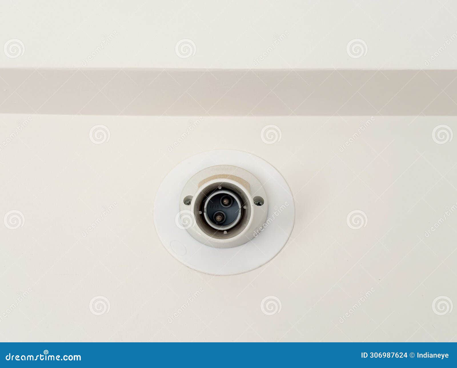 New Wall Lamp Holder Empty Socket Stock Photo - Image of space, glasses ...