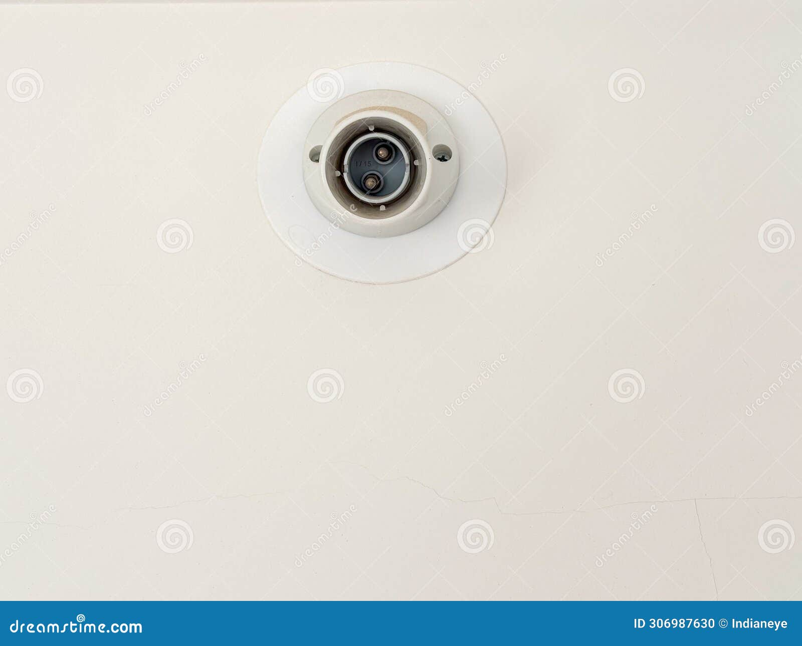 New Wall Lamp Holder Empty Socket Stock Photo - Image of light, copy ...