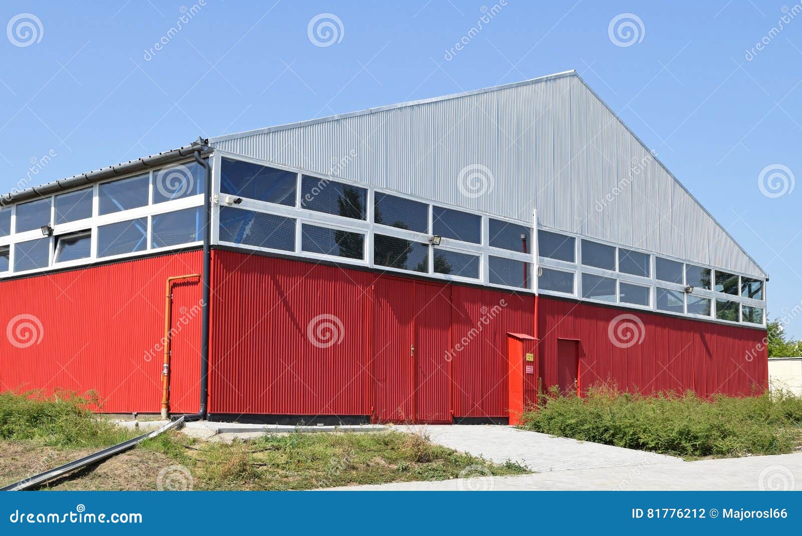 New warehouse building stock photo. Image of view, distribution - 81776212