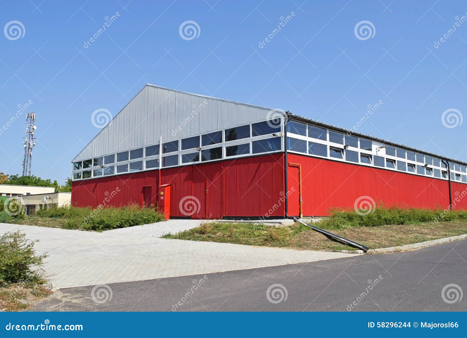 New warehouse building stock photo. Image of window, distribution ...