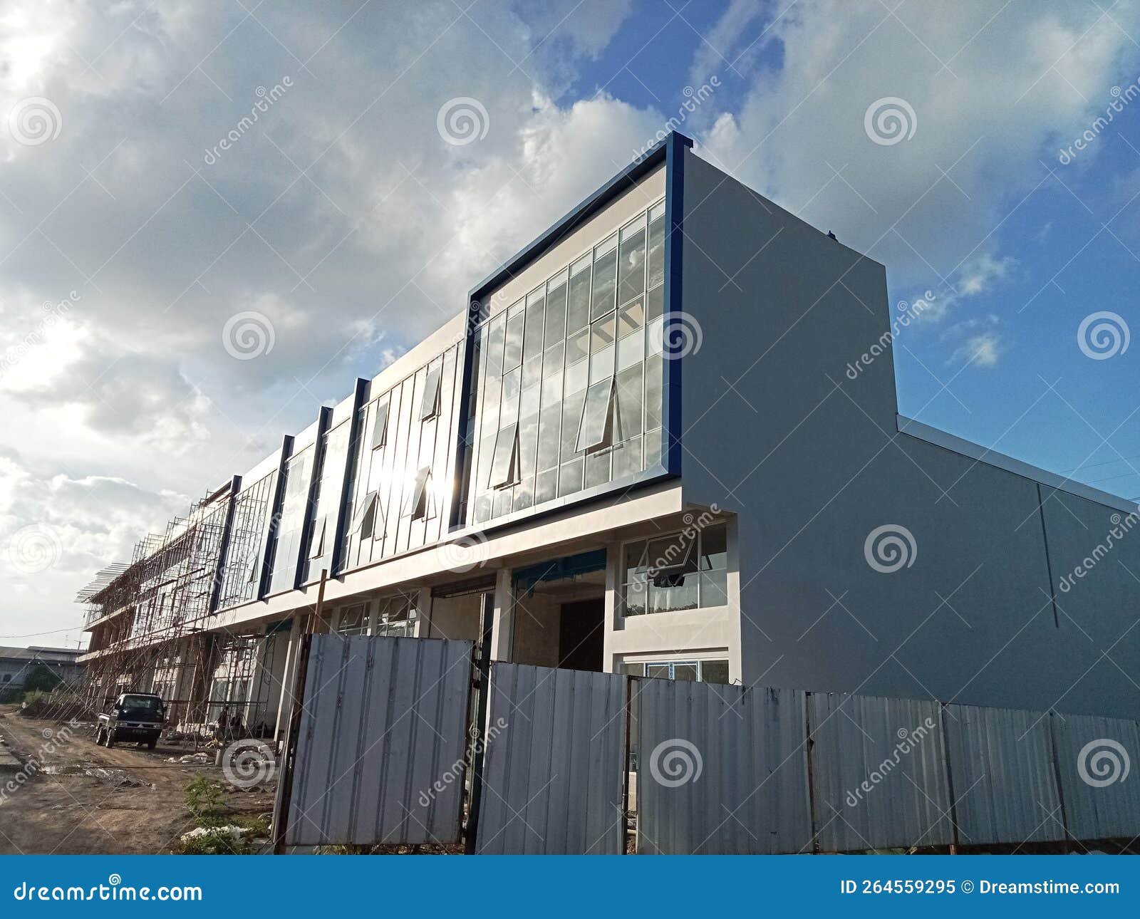 New Warehouse Building Progress Editorial Image - Image of bussiness ...
