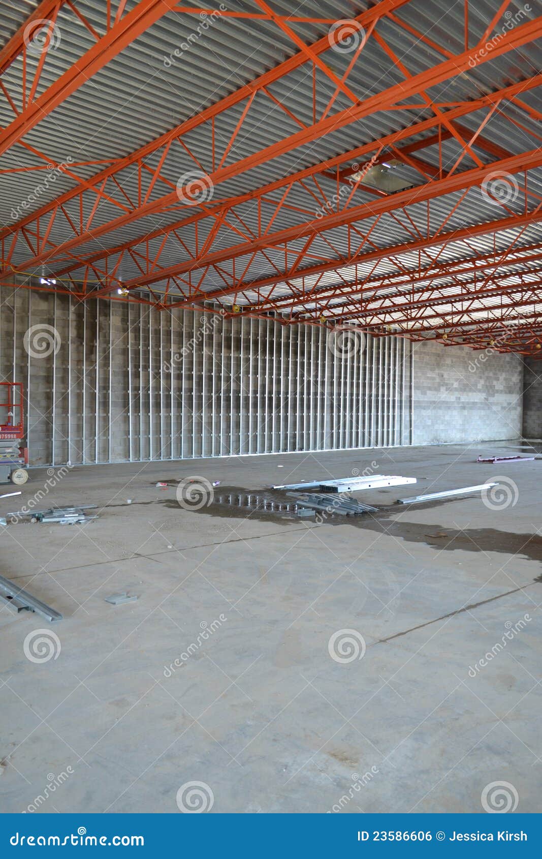 New Warehouse Facility Construction Stock Photo - Image of foundation ...