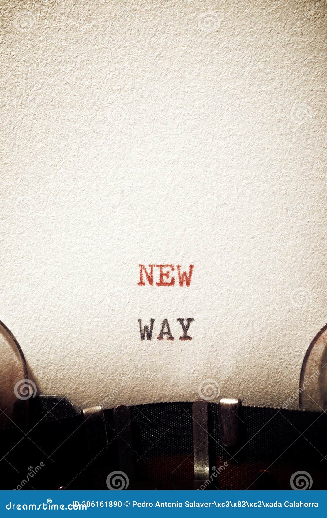 New way phrase stock photo. Image of start, text, quote - 206161890