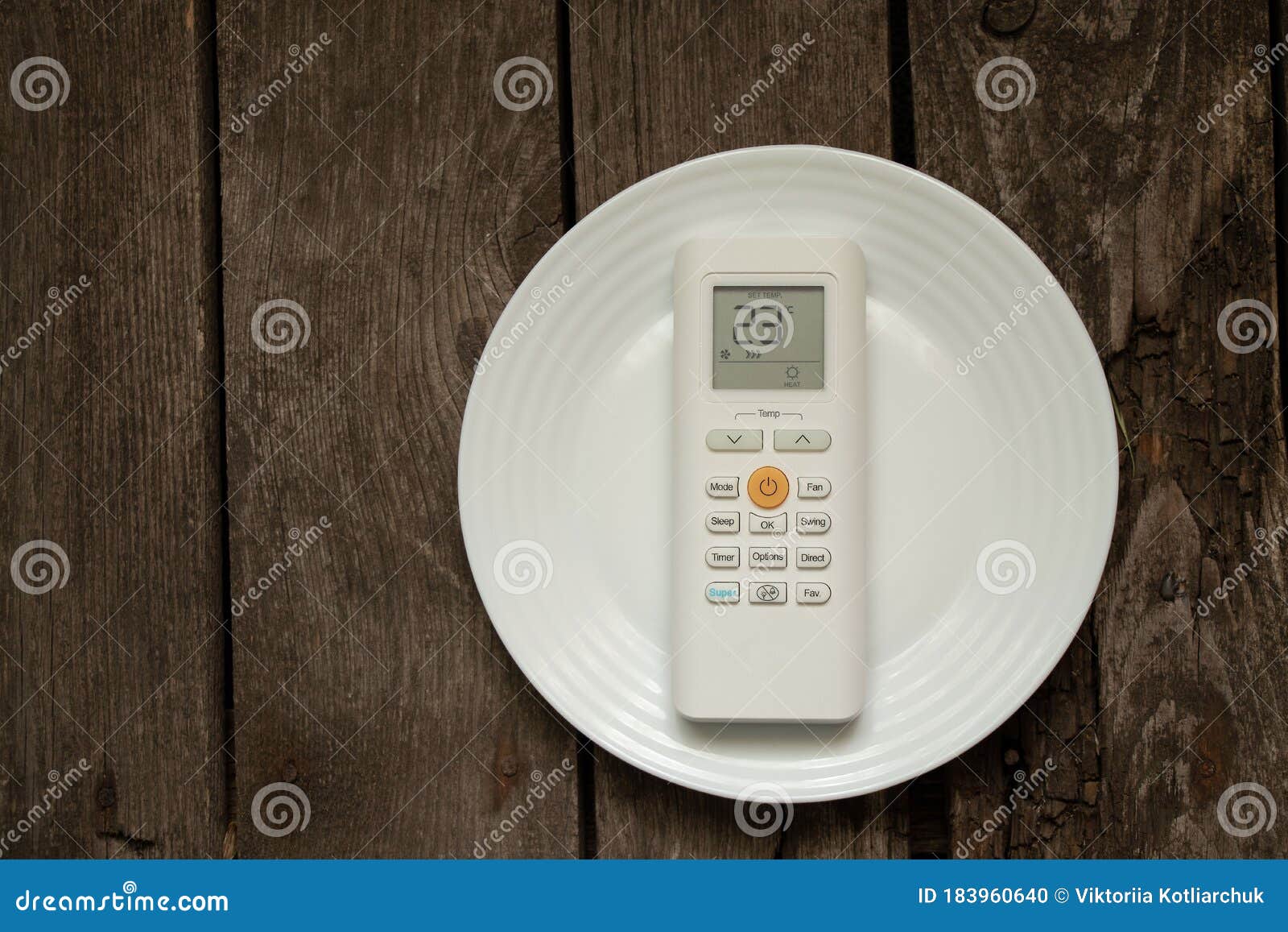 New White Air Conditioner Remote Control with Temperature Mode for Heat ...