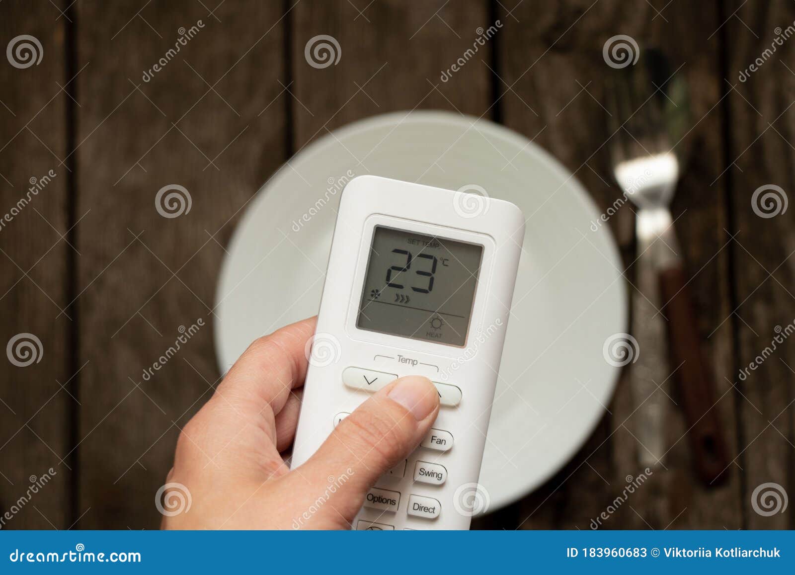 New White Air Conditioner Remote Control with Temperature Mode for Heat ...