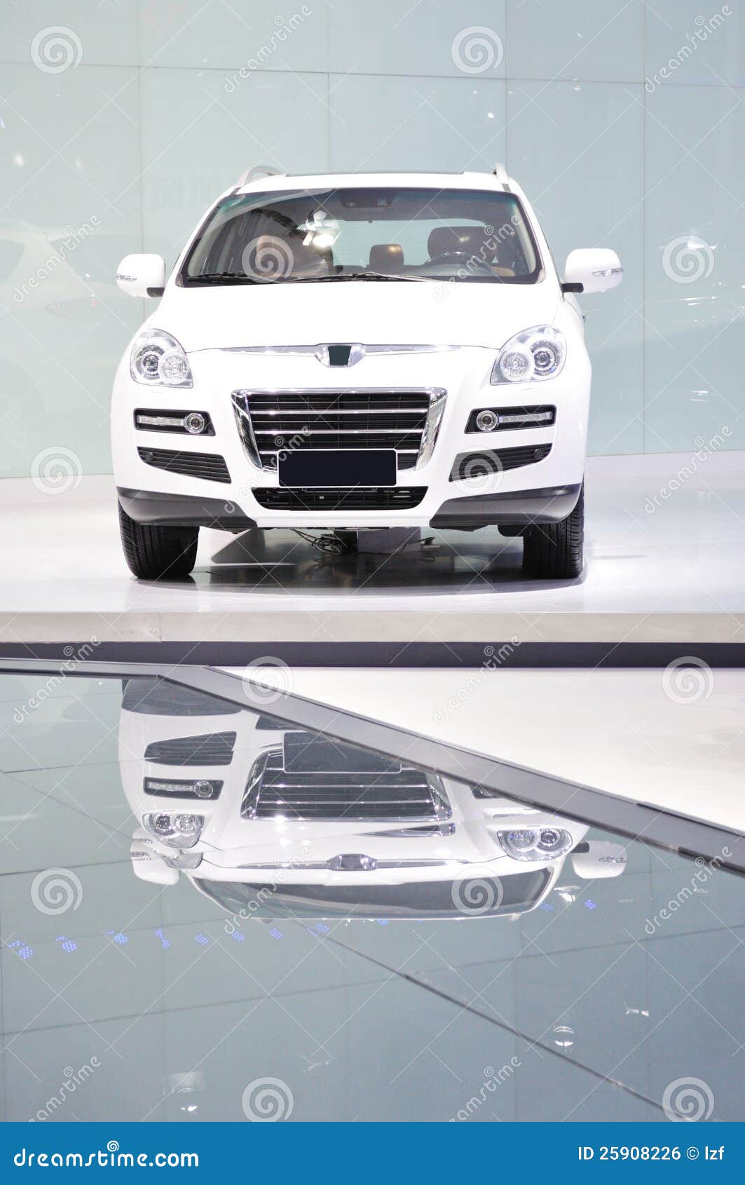 New white car stock photo. Image of head, vehicle, motor - 25908226