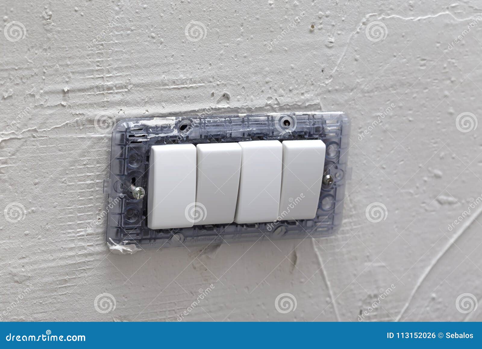 New Electrical Modern Light Switch Stock Photo - Image of power ...