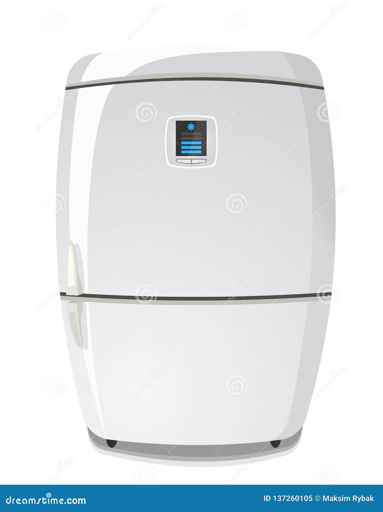 White Fridge Fresh Domestic Electric Freeze Furniture Icebox ...