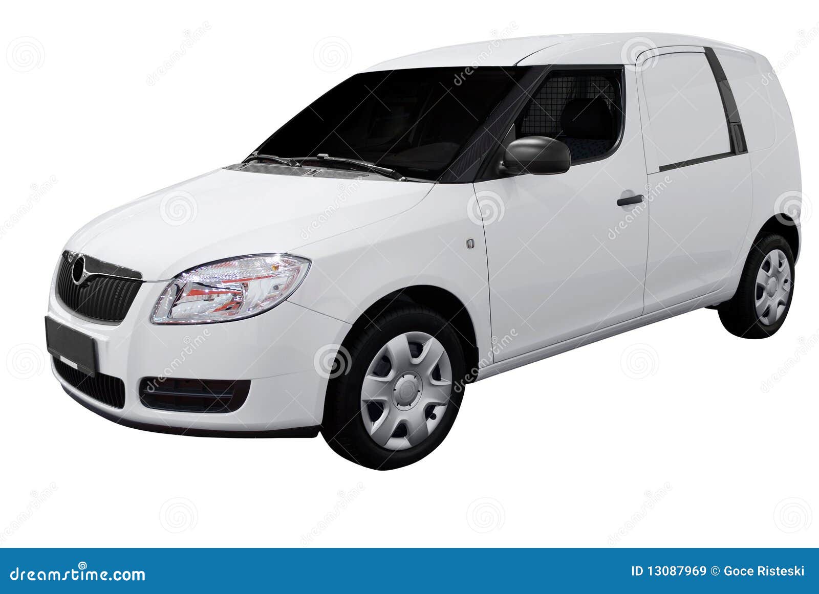 New white van isolated stock image. Image of vehicle - 13087969