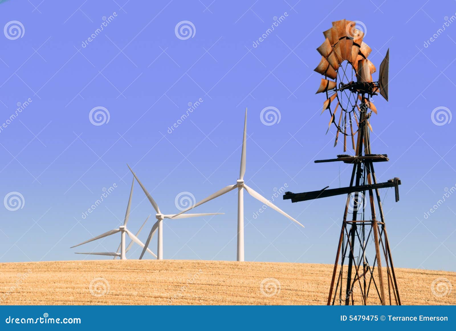 New Windmills for Old stock image. Image of pump, scene - 5479475