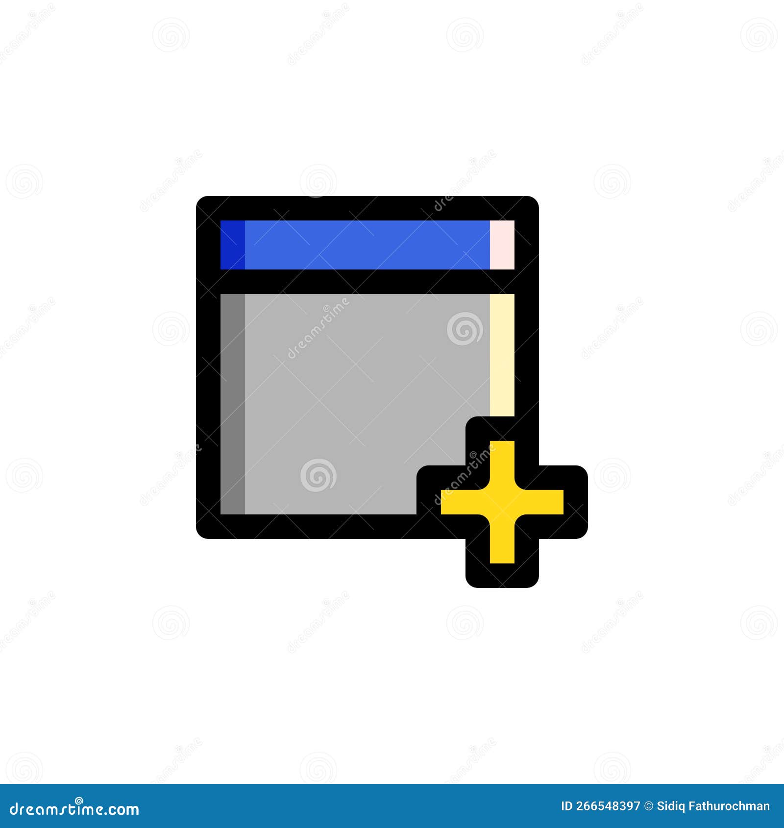 New Window Icon stock vector. Illustration of online - 266548397