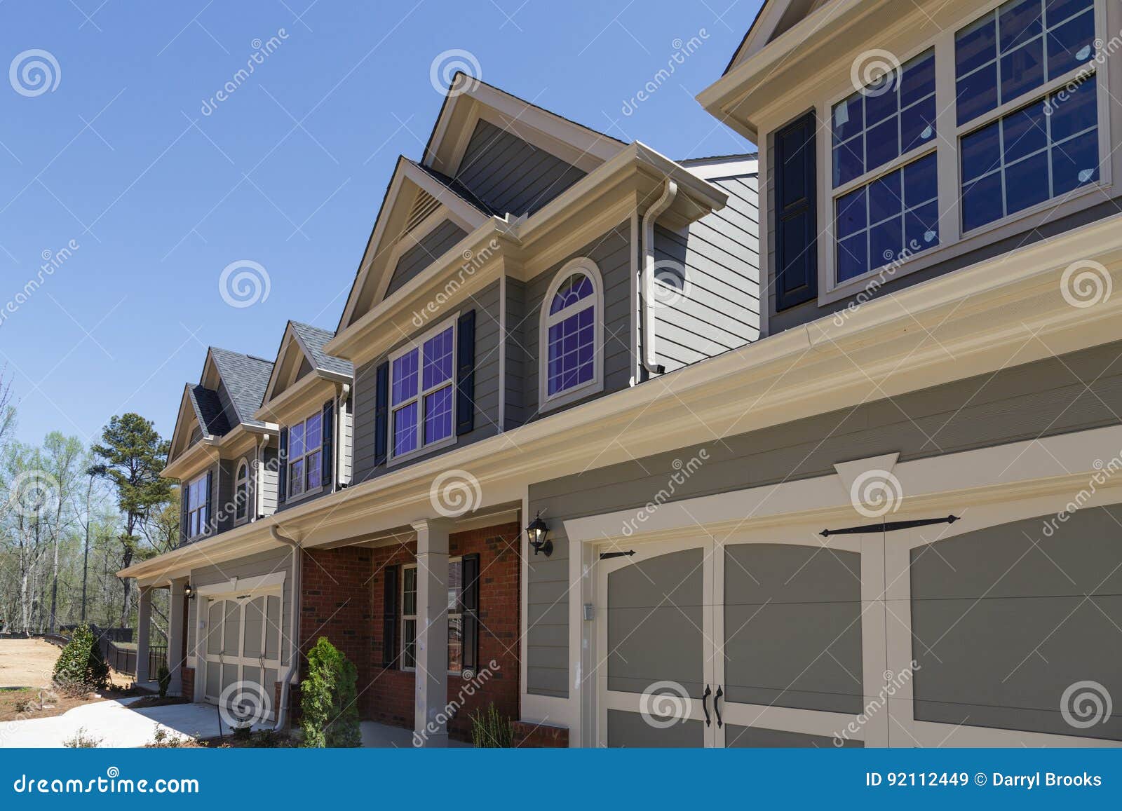 New Windows in Home Construction Stock Image - Image of architecture ...