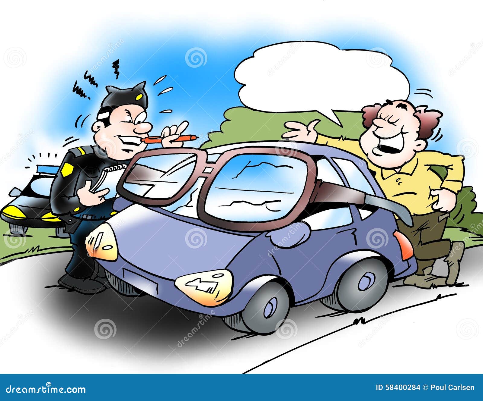 New Windshield for Visually Impaired Persons Stock Illustration ...