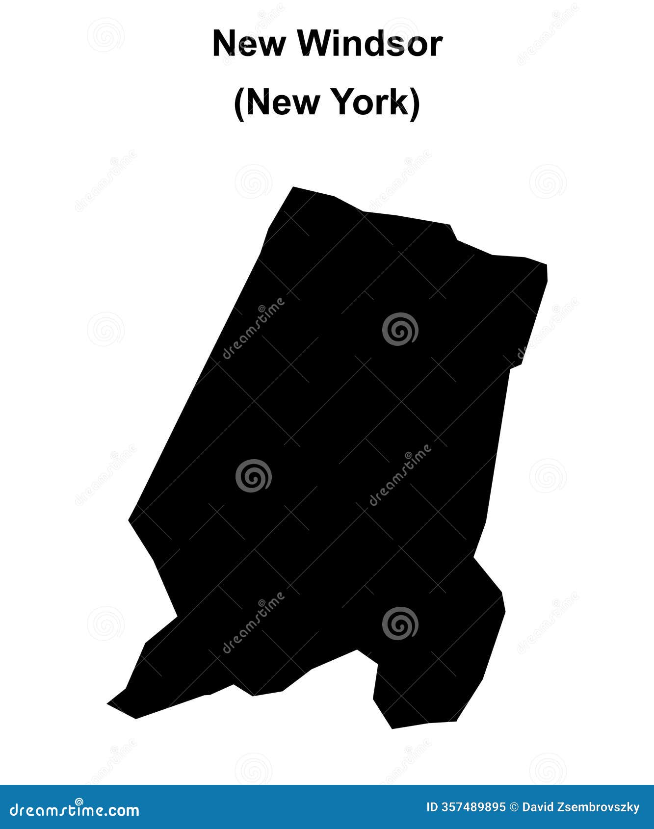 Windsor Outline Map Cartoon Vector | CartoonDealer.com #356998931