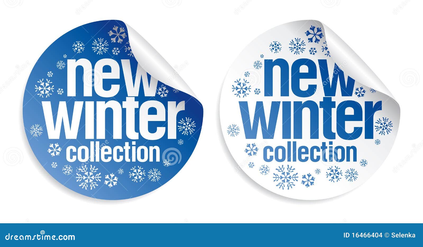New Winter Collection Stickers Stock Vector - Illustration of used ...