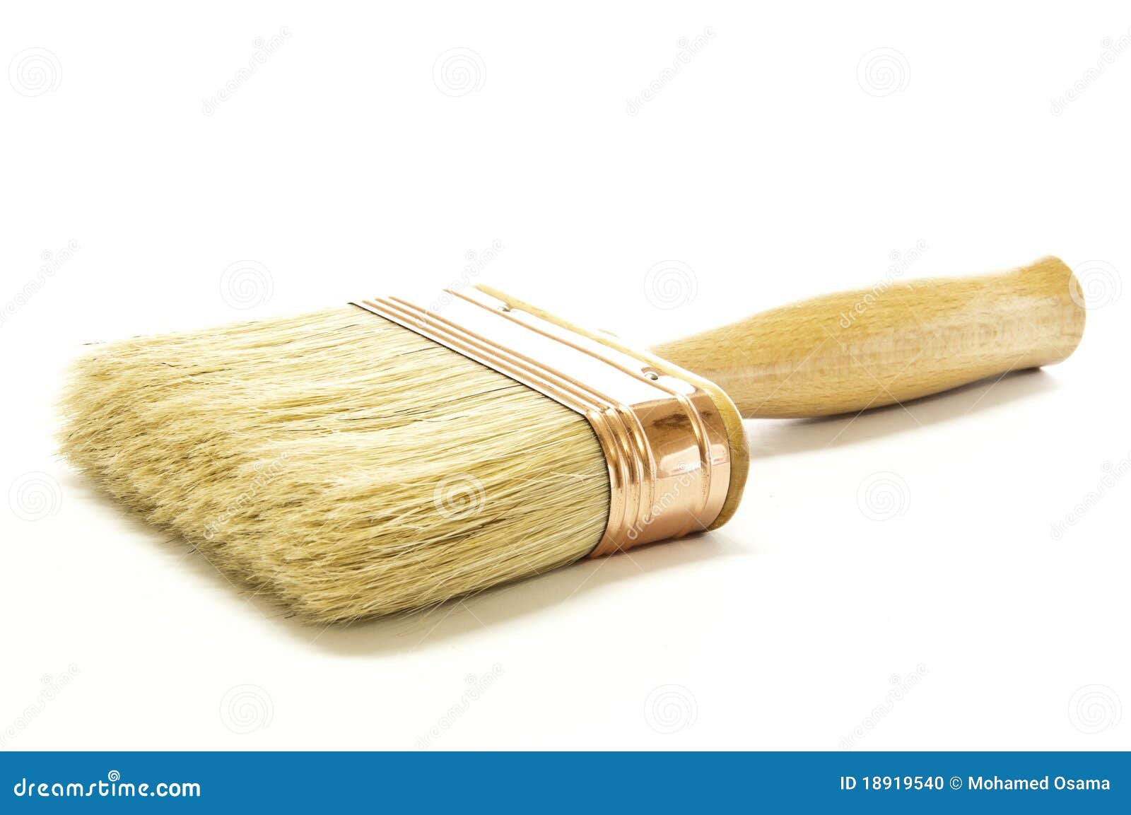 A New Wooden Paintbrush stock photo. Image of cheap, crimped - 18919540