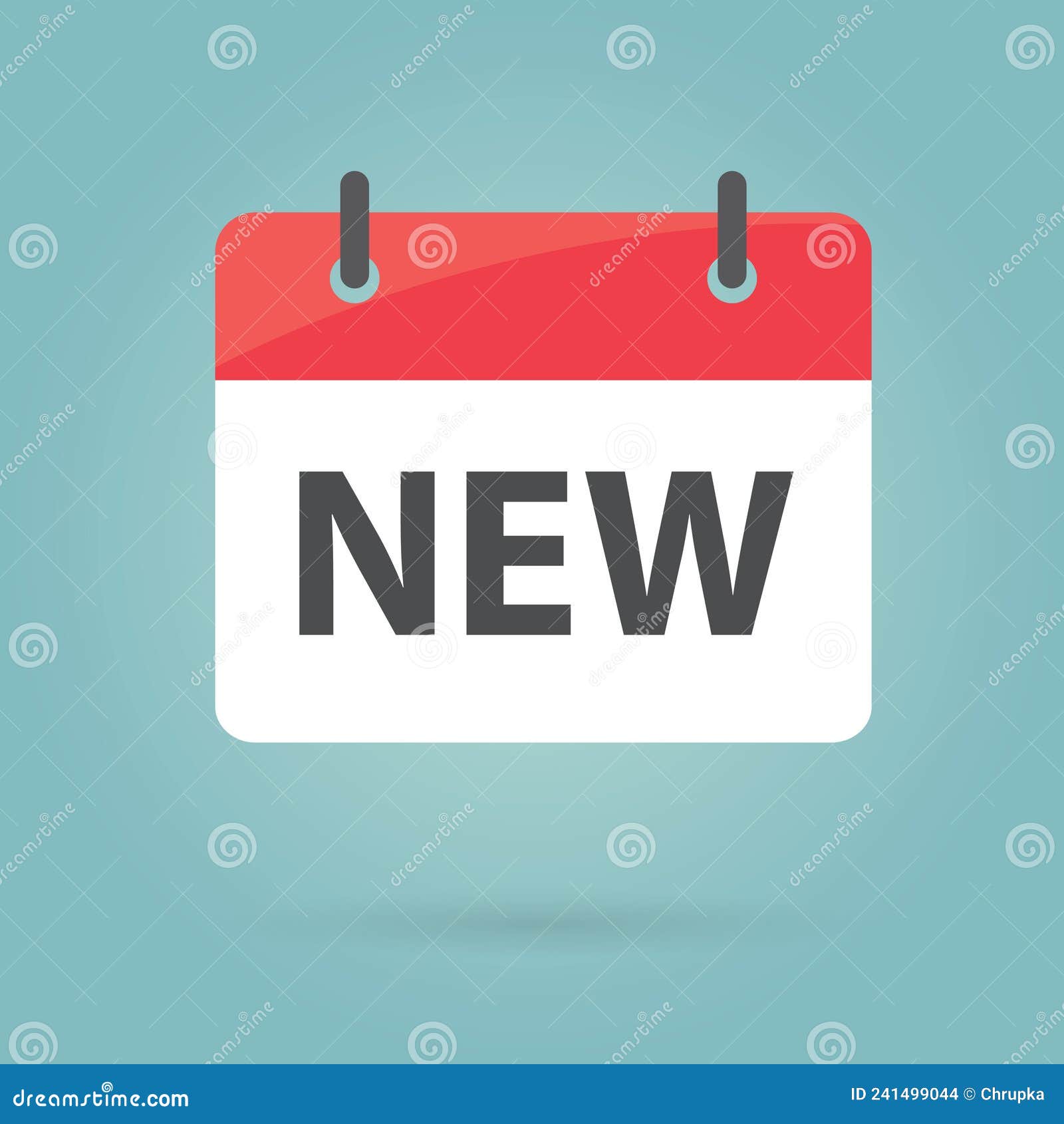 New Word Written on Spiral Calendar Stock Vector - Illustration of goal ...