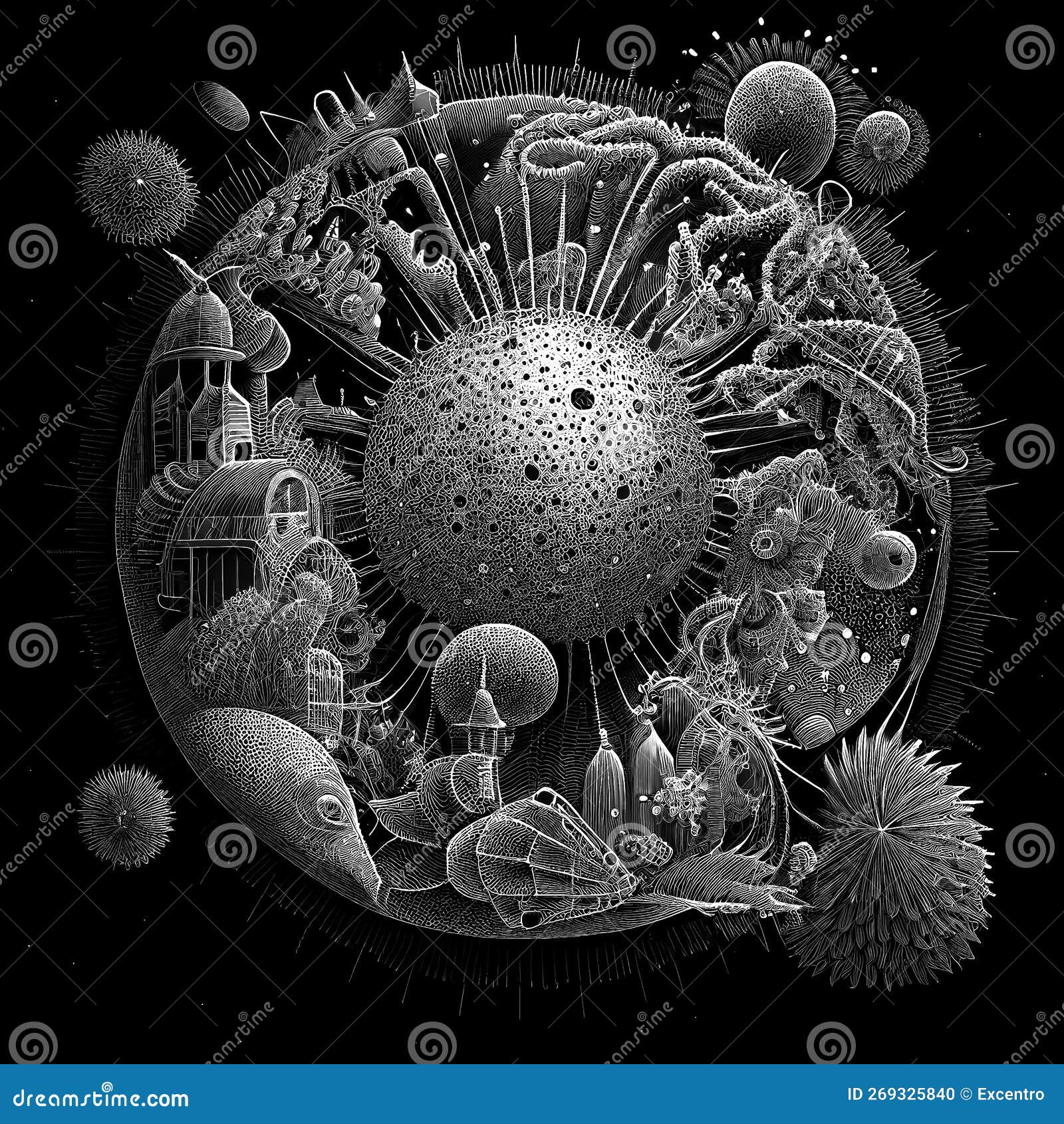 New world stock illustration. Illustration of backdrop - 269325840