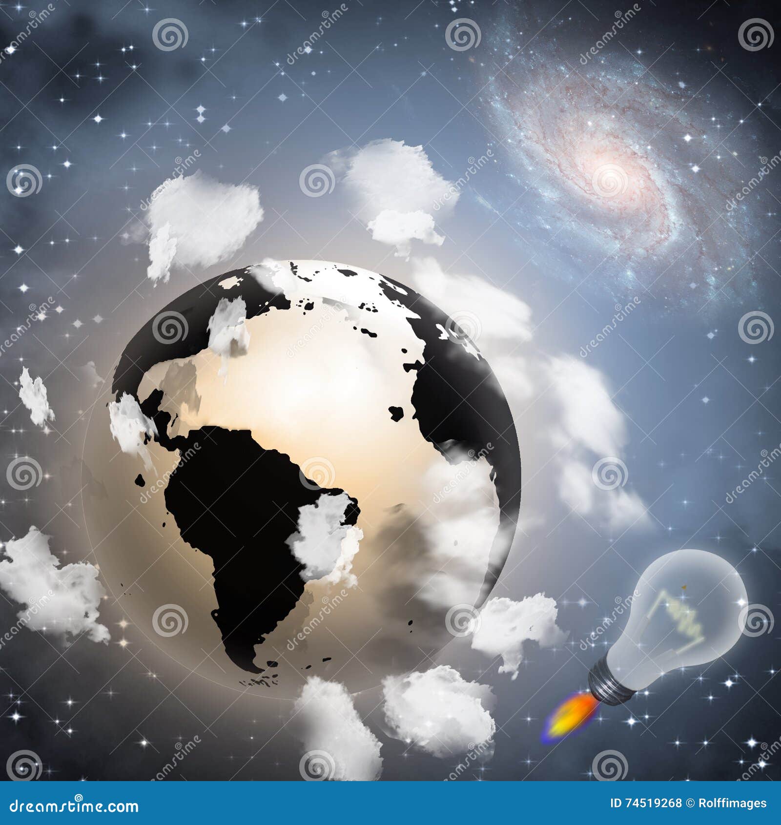 New world Ideas stock illustration. Illustration of creativity - 74519268