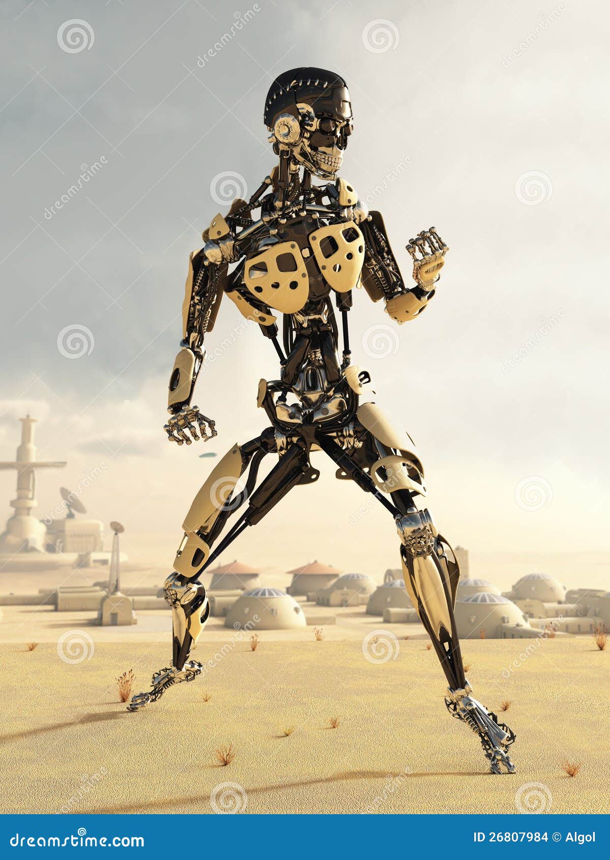 New World Mechanoid stock illustration. Illustration of hitech - 26807984