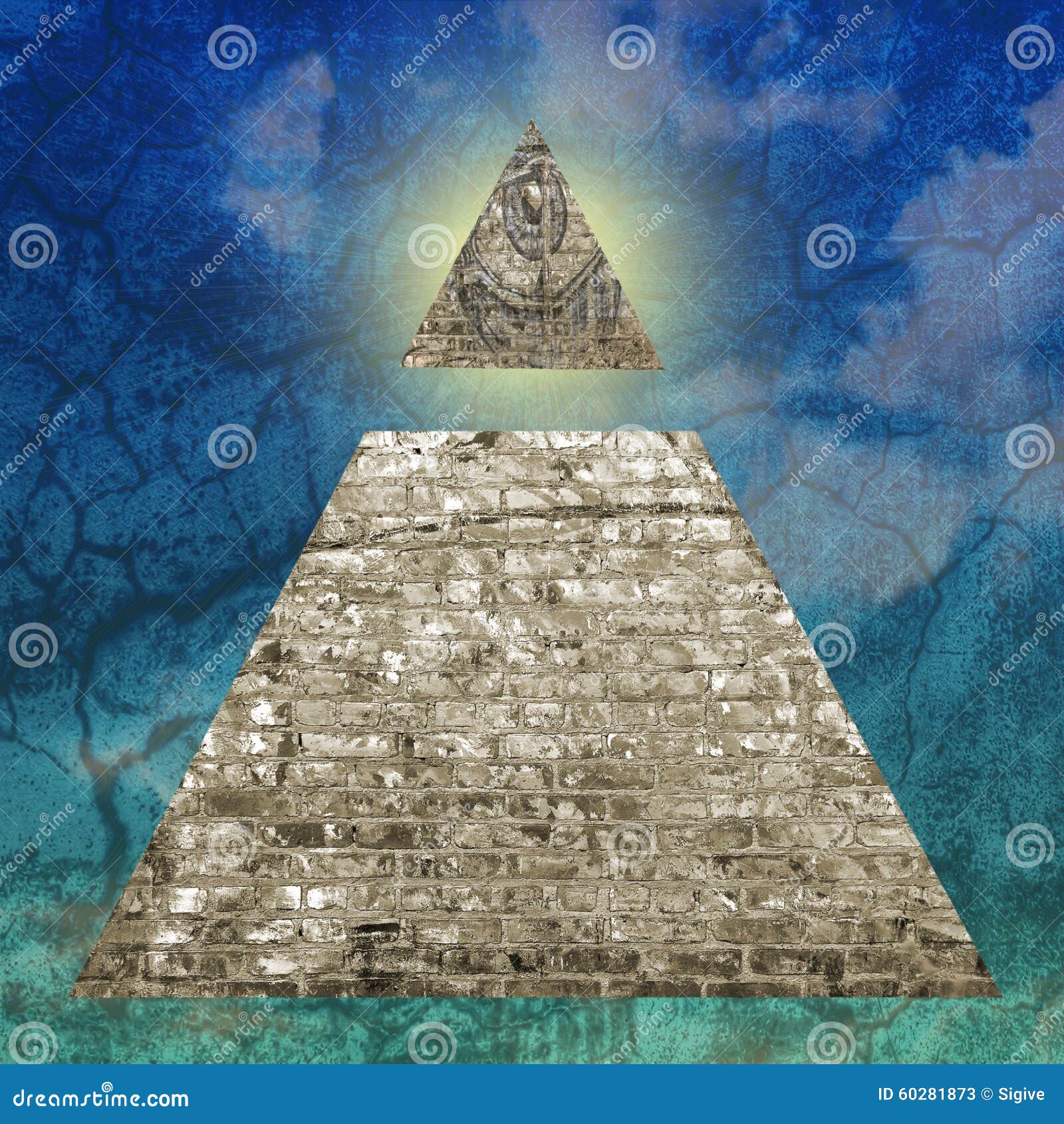 New World Order. One Dollar, Pyramid. Illuminati Symbols Bill, Masonic ...