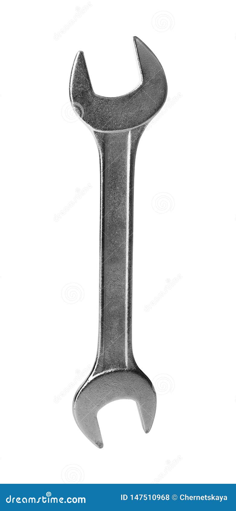 New Wrench Isolated on White. Stock Photo - Image of renewal, build ...