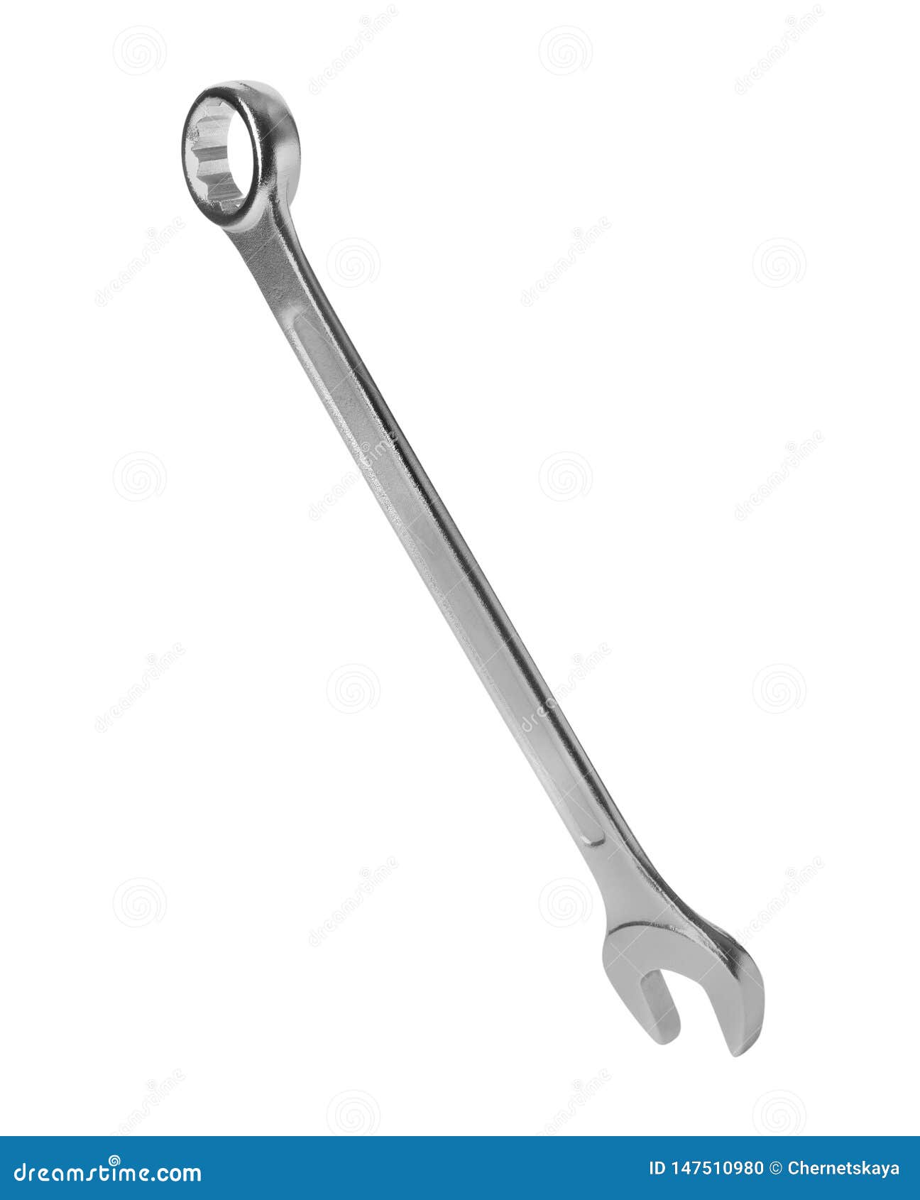 New Wrench Isolated on White. Stock Photo - Image of carpenter ...