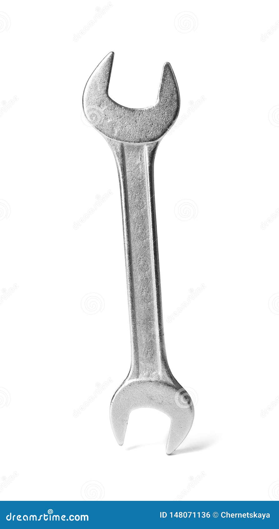 New Wrench Isolated on White. Construction Tool Stock Photo - Image of ...