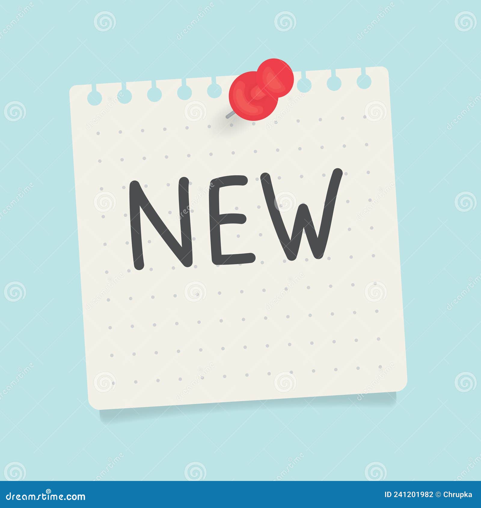 New written on paper notes stock vector. Illustration of word - 241201982