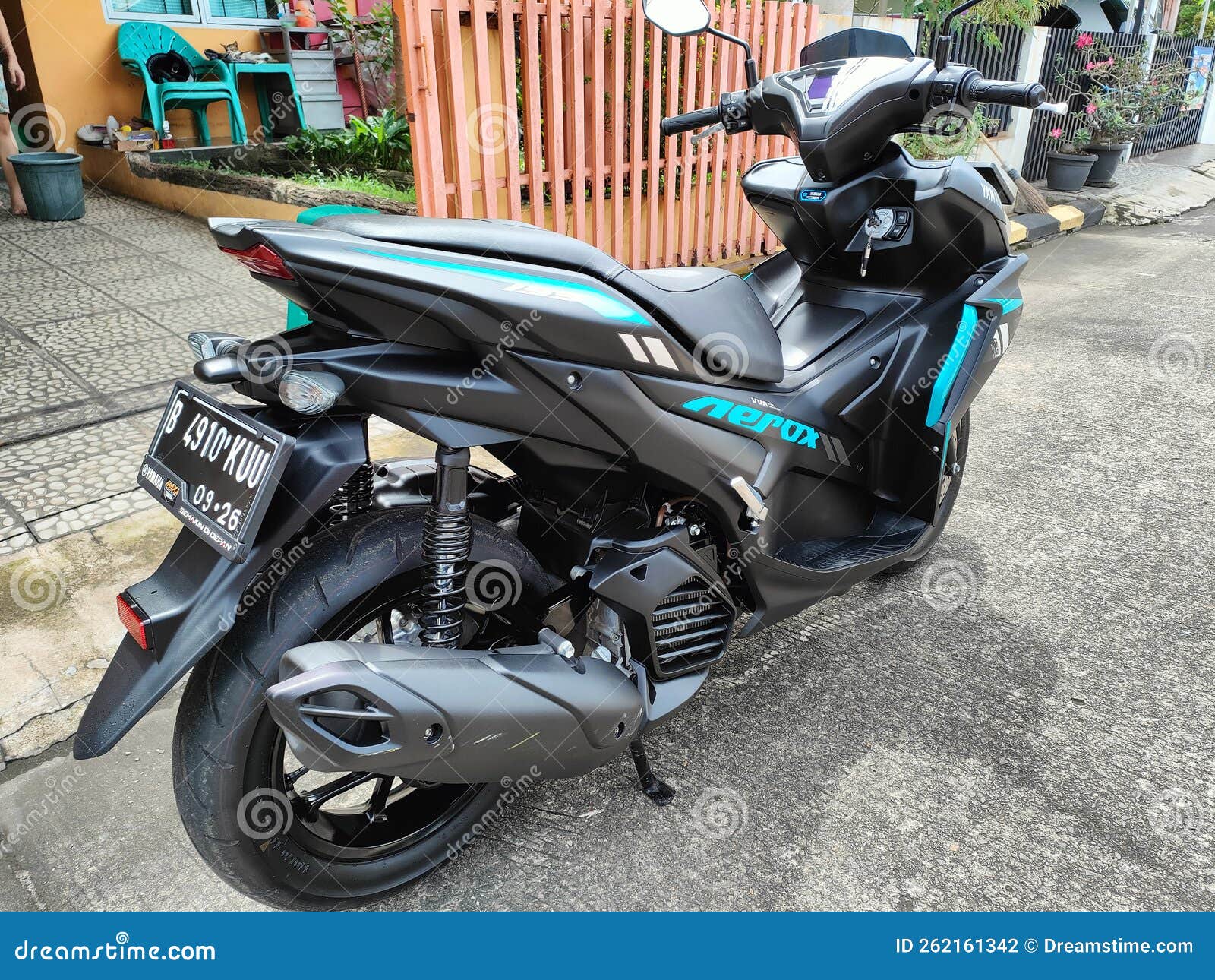 New Yamaha Aerox Black Edition 2021 Back View Editorial Photography ...