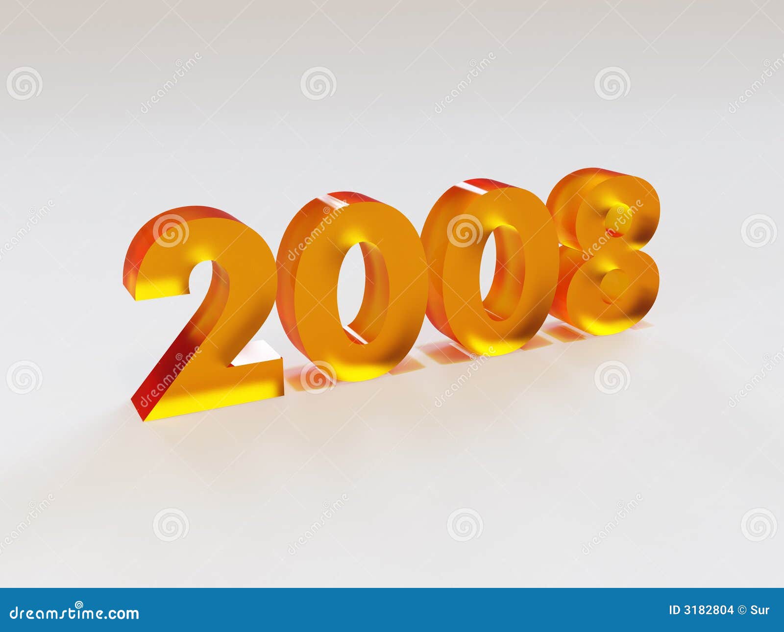 New Year 2008 stock illustration. Illustration of midnight - 3182804