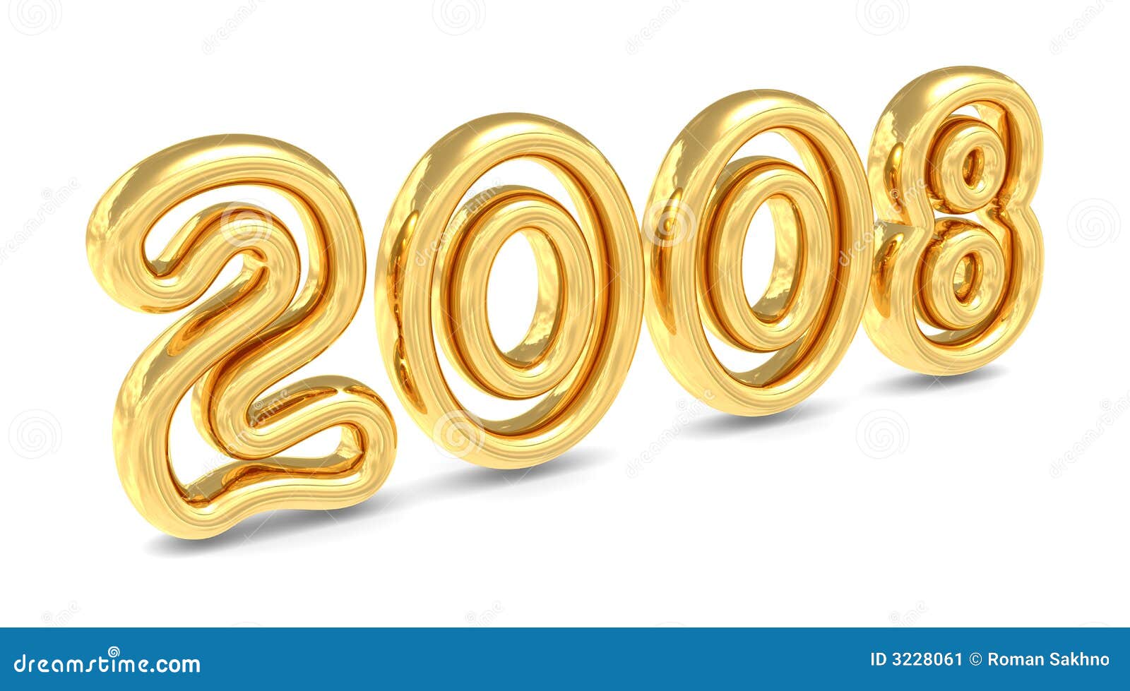 New Year 2008 Stock Image - Image: 3228061
