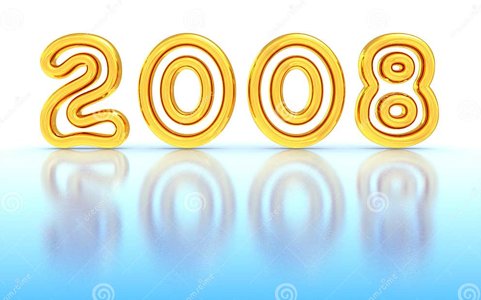 New Year 2008 stock illustration. Illustration of party - 3599812